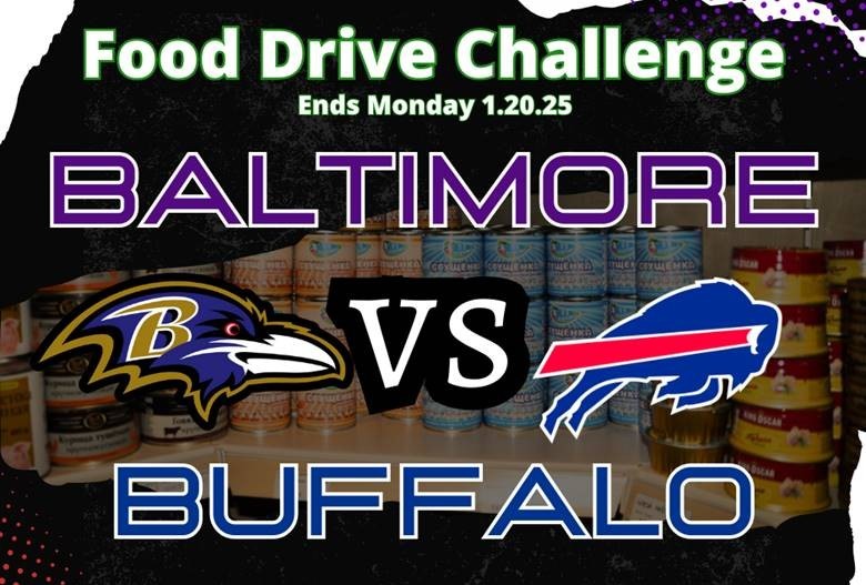 Bills vs. Ravens: Churches Unite for Playoff Food Drive Challenge